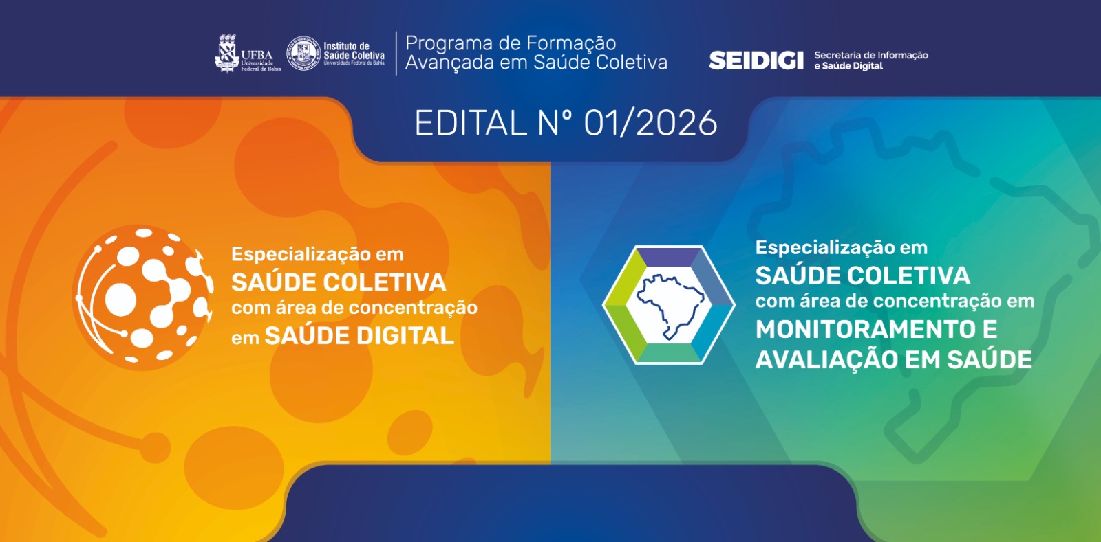 Edital 1/2026 – Cursos de Especialização em Saúde Coletiva com área de ...